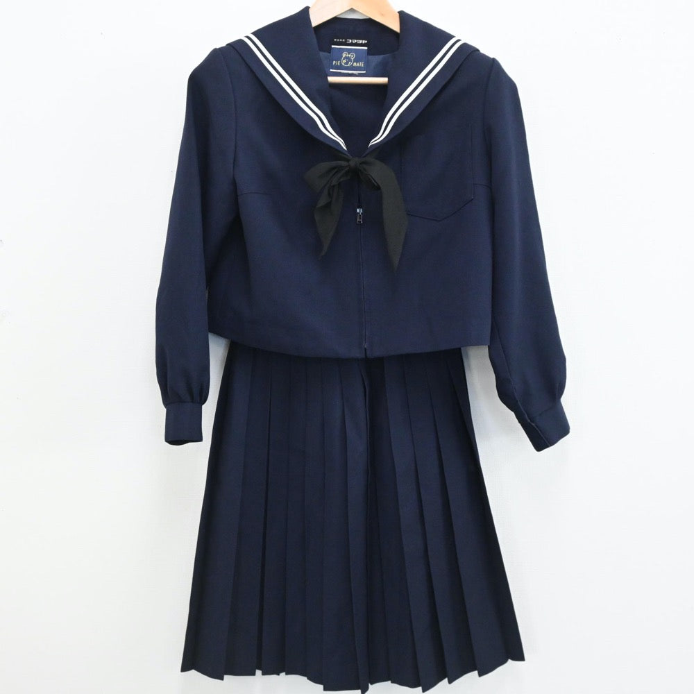 【中古制服】愛知県 幡山中学校 女子制服 4点(セーラー服・ニット・スカート)sf005674【リサイクル学生服】 中古制服通販パレイド