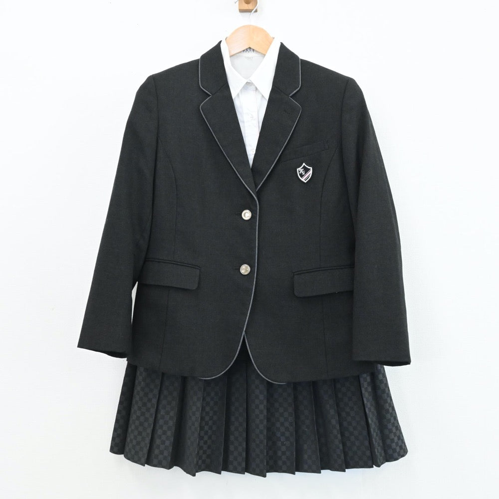 【中古制服】東京都 共立女子第二中学校高等学校 女子制服 4点（ブレザー・ニット・シャツ・スカート）sf005814【リサイクル学生服