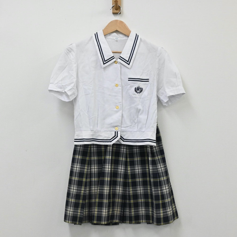 【中古制服】東京都 淑徳高等学校 女子制服 2点（シャツ・スカート）sf005919【リサイクル学生服】 中古制服通販パレイド