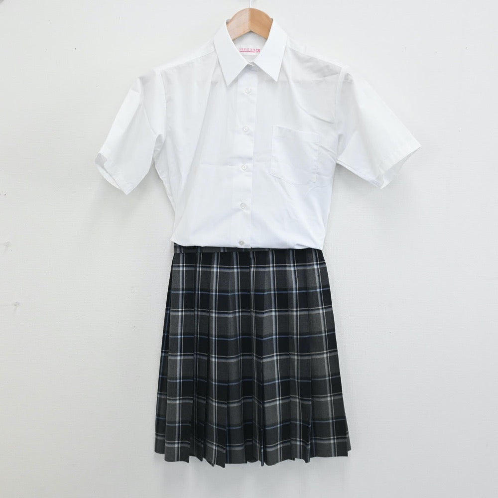 【中古制服】神奈川県 住吉高等学校 女子制服 3点(シャツ・スカート)sf006023【リサイクル学生服】 中古制服通販パレイド