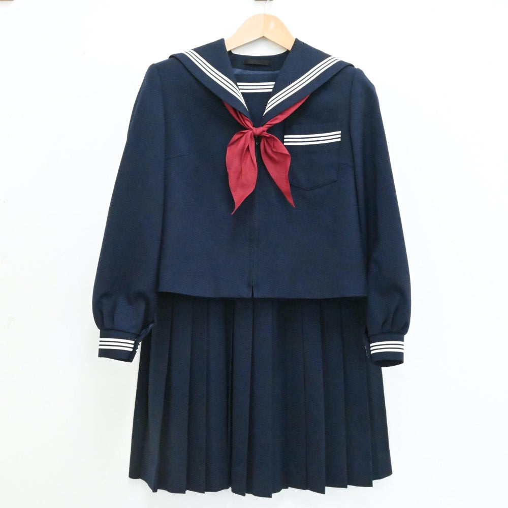 【中古制服】山口県 山口県山口市立大内中学校 女子制服 2点（セーラー服・スカート）sf006196【リサイクル学生服】 中古制服通販パレイド