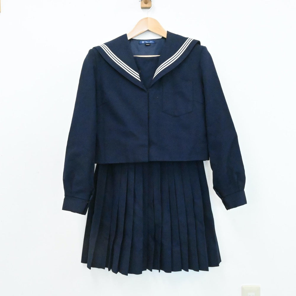 【中古制服】和歌山県 海南市立巽中学校 女子制服 3点（セーラー服・スカート）sf006253【リサイクル学生服】 中古制服通販パレイド