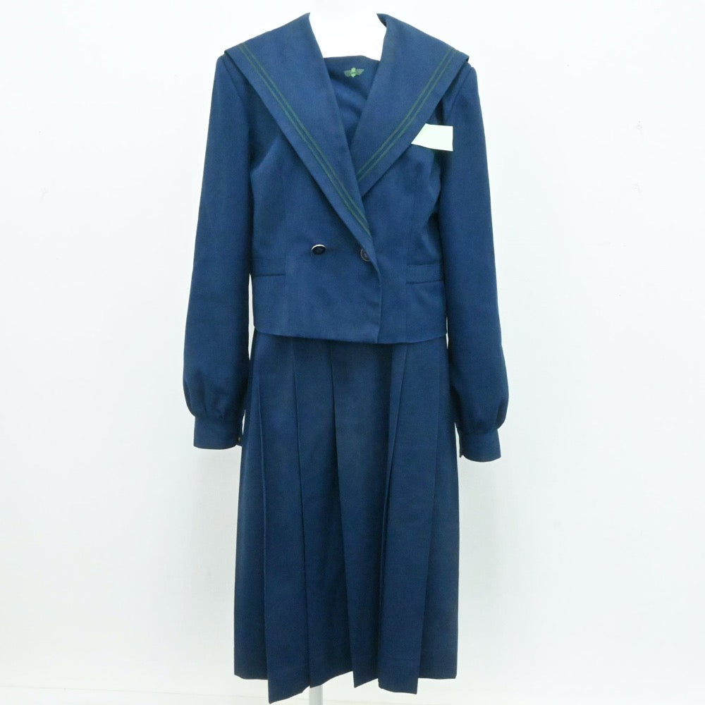 【中古制服】北海道 函館西高等学校 女子制服 2点(セーラー服・ジャンパースカート)sf006573【リサイクル学生服】 中古制服通販パレイド