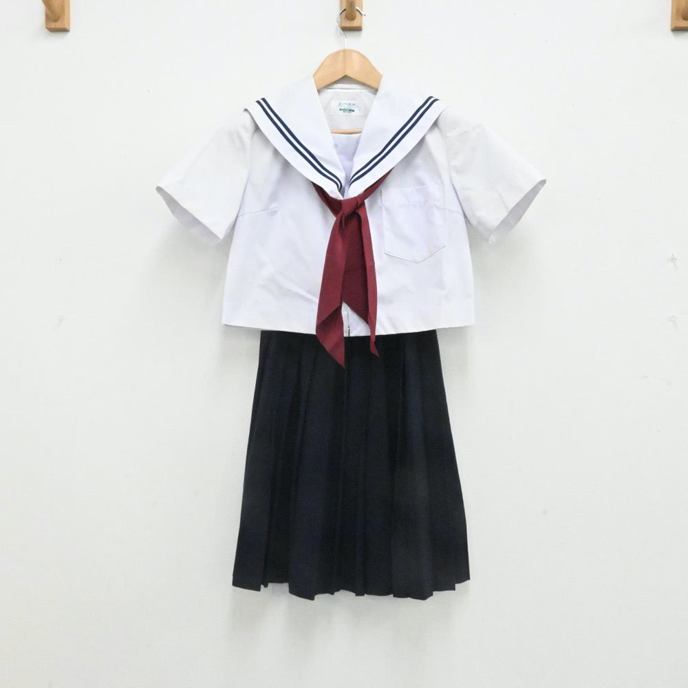【中古制服】愛知県 岡崎市立矢作北中学校 女子制服 2点（セーラー服・スカート）sf006680【リサイクル学生服】 中古制服通販パレイド