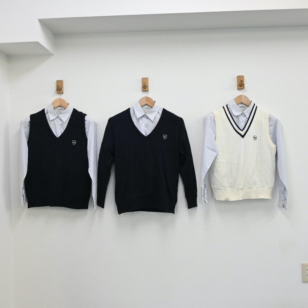 【中古制服】山口県 野田学園高等学校 女子制服 8点（シャツ・ニットベスト・ニット）sf008035【リサイクル学生服】 中古制服通販パレイド