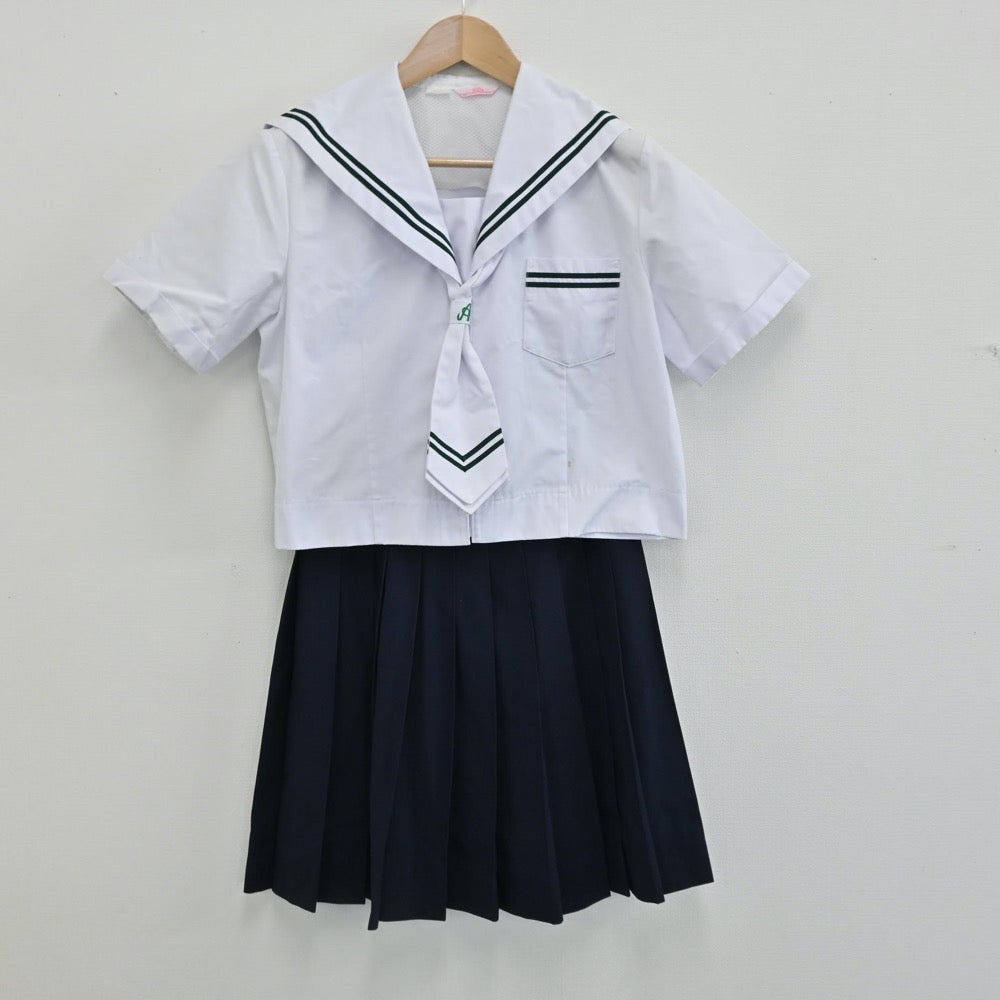 【中古制服】神奈川県 新名学園 旭丘高等学校 女子制服 4点（セーラー服・セーラー服・スカート）sf008382【リサイクル学生服】 中古
