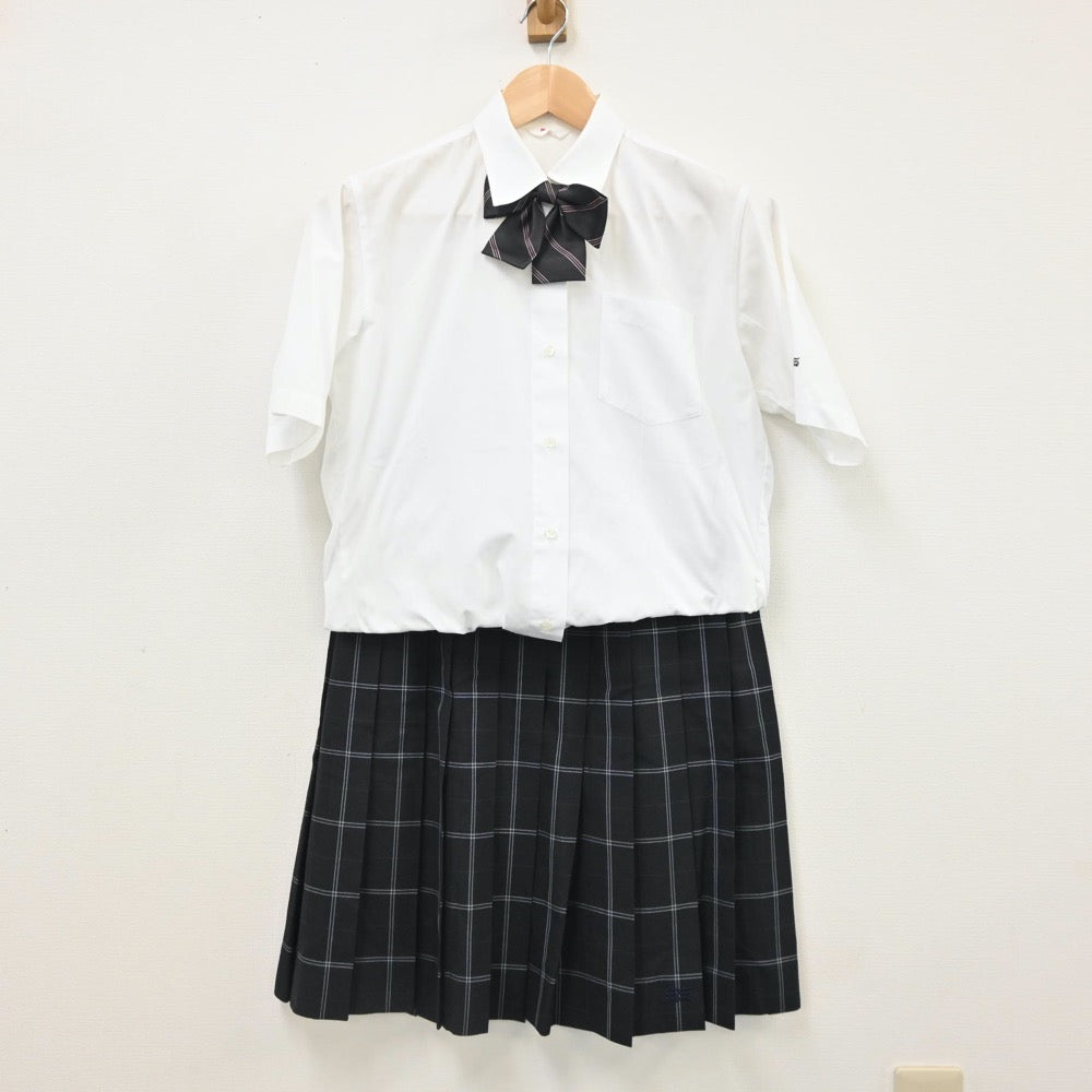 【中古制服】東京都 芝商業高等学校 女子制服 5点（シャツ・スカート）sf008944【リサイクル学生服】 中古制服通販パレイド