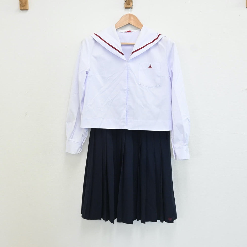 【中古制服】和歌山県 和歌山県立那賀高等学校 女子制服 2点(セーラー服・スカート)sf009172【リサイクル学生服】 中古制服通販パレイド