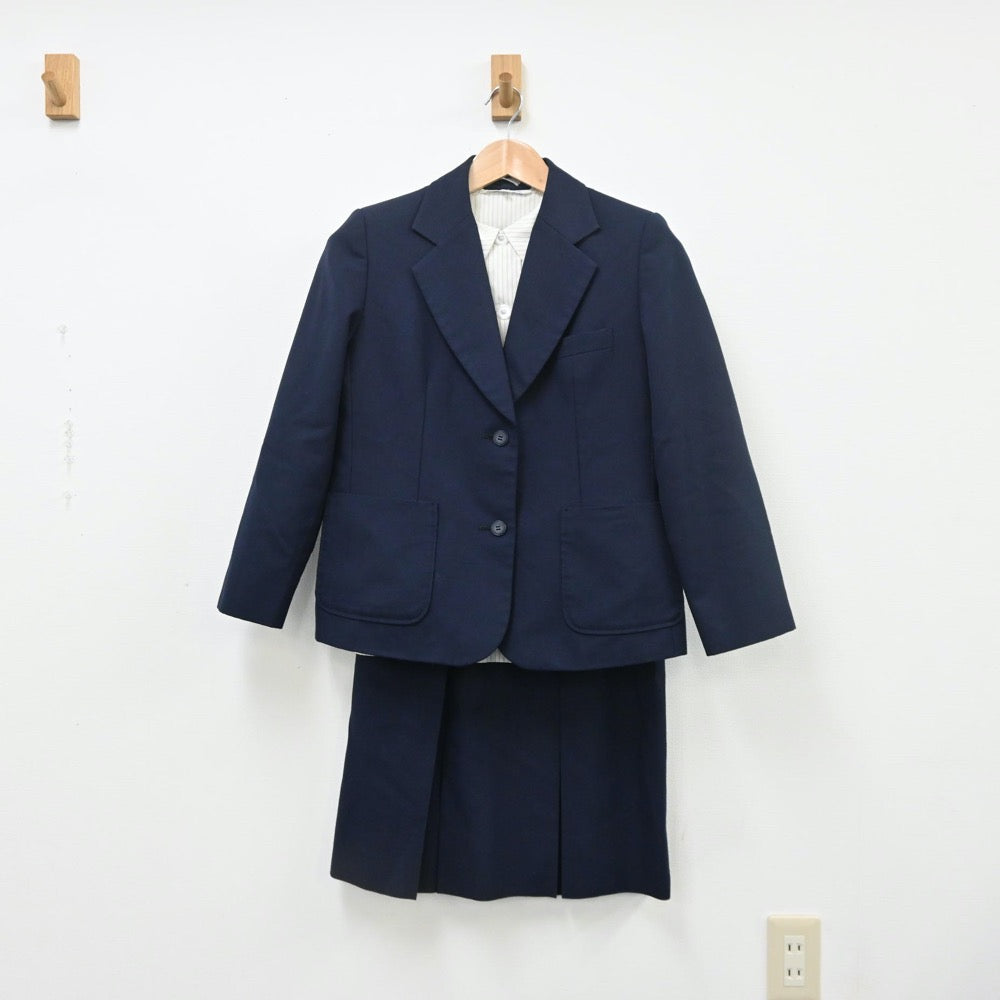 【中古制服】宮崎県 宮崎西高等学校 女子制服 5点（ブレザー・ベスト・シャツ・シャツ・スカート）sf009809【リサイクル学生服】 中古