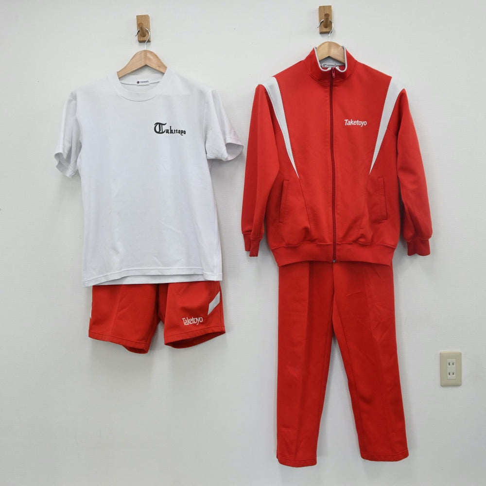 【中古制服】愛知県 武豊中学校 女子制服 4点（体操服 上・ジャージ 上・体操服 下・ジャージ 下）sf009898【リサイクル学生服