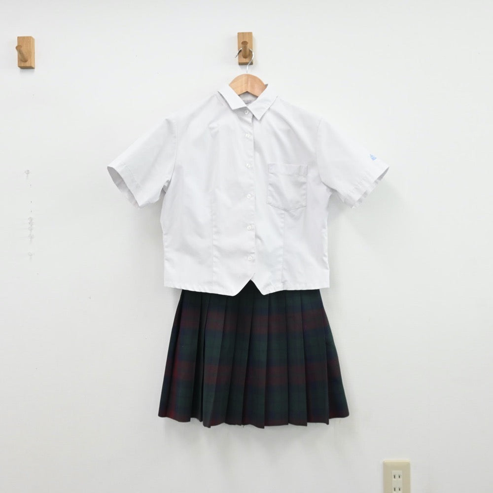 【中古制服】大分県 情報科学高等学校 女子制服 3点（シャツ・スカート）sf010142【リサイクル学生服】 中古制服通販パレイド
