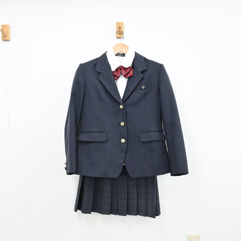 【中古制服】三重県 津商業高等学校 女子制服 6点（ブレザー・シャツ・シャツ・スカート）sf011039【リサイクル学生服】 中古制服通販パレイド
