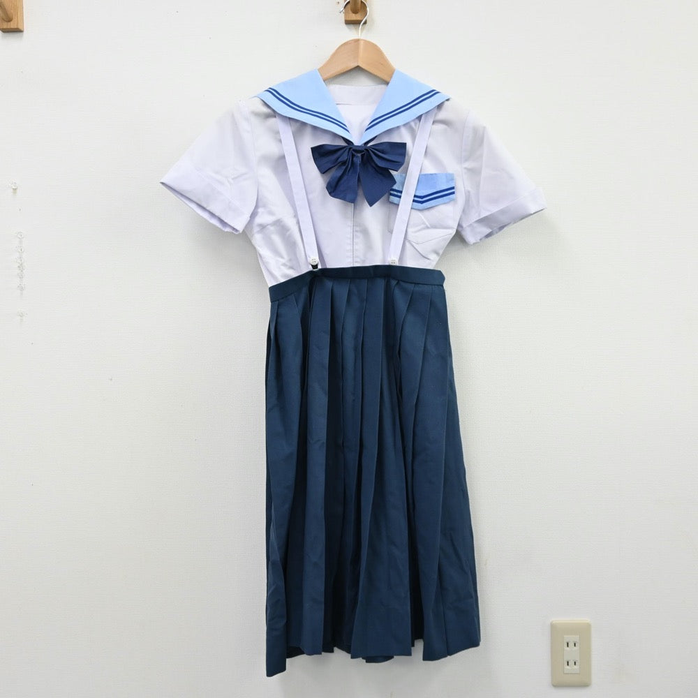 【中古制服】鹿児島県 鹿児島市立甲南中学校 女子制服 3点（セーラー服・スカート）sf011323【リサイクル学生服】 中古制服通販パレイド