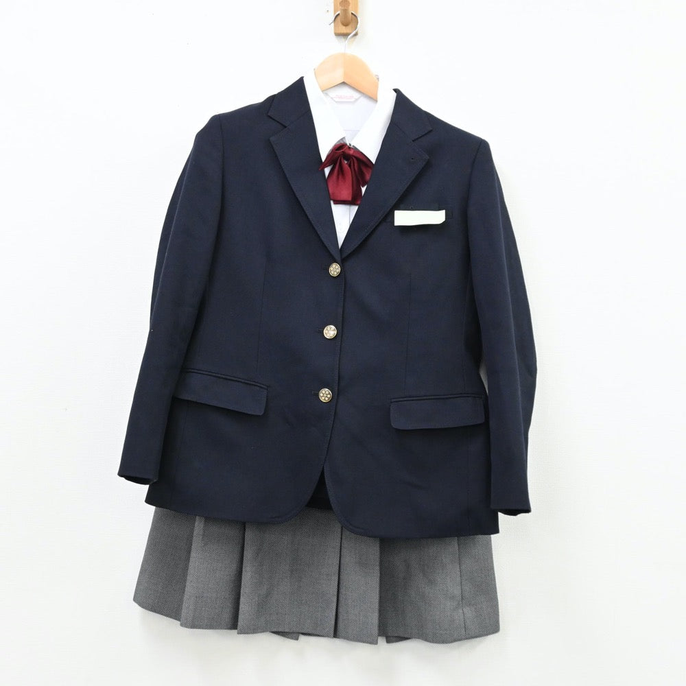【中古制服】北海道 本通中学校 女子制服 5点（ブレザー・シャツ・ベスト・スカート）sf011862【リサイクル学生服】 中古制服通販パレイド