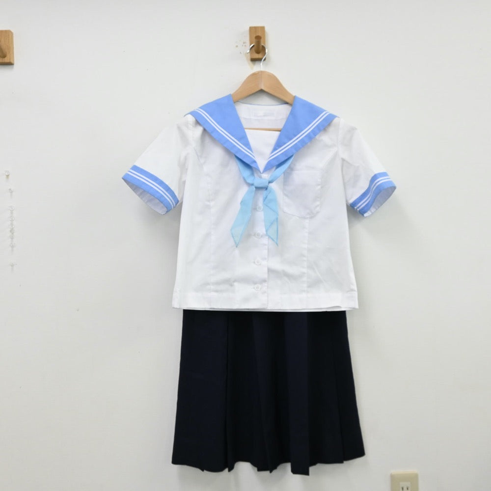 【中古制服】福島県 郡山第五中学校 女子制服 4点（セーラー服・スカート）sf012028【リサイクル学生服】 中古制服通販パレイド