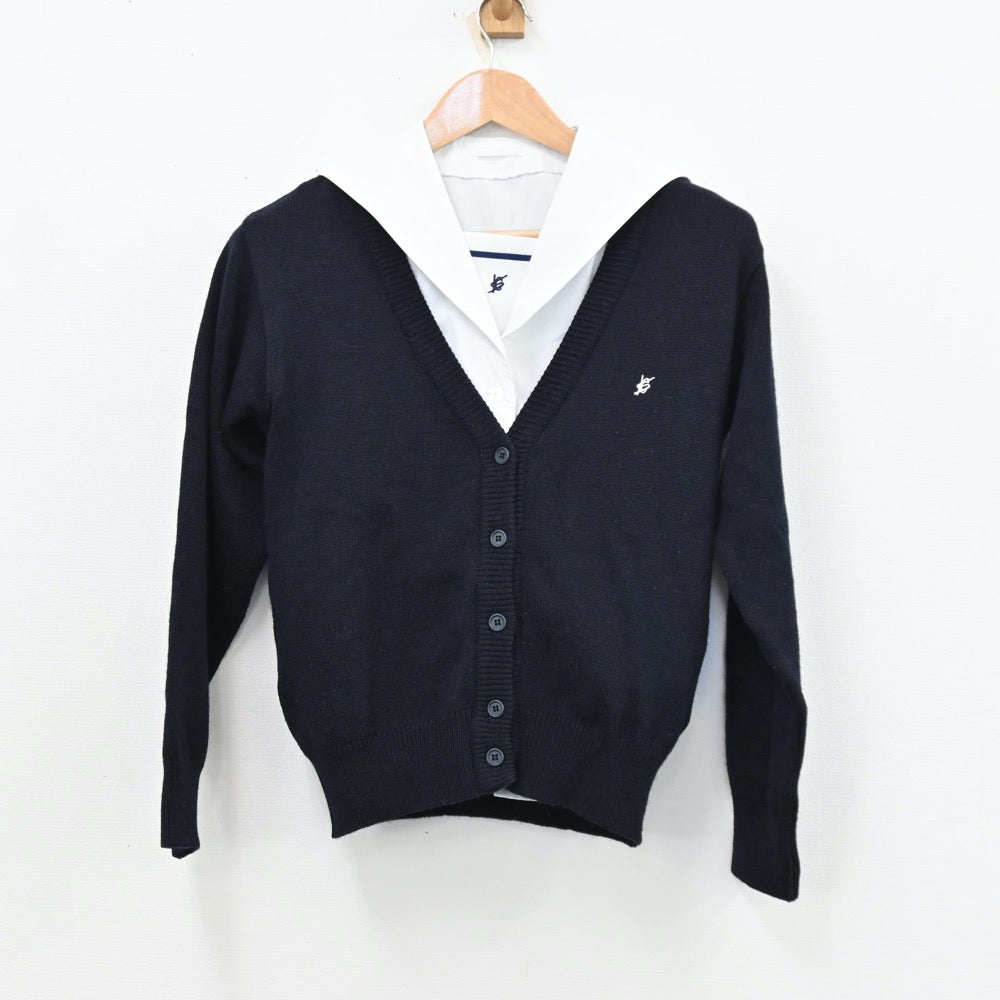 【中古制服】福岡県 福岡魁誠高等学校 女子制服 2点（セーラー服・ニット）sf012102【リサイクル学生服】 中古制服通販パレイド