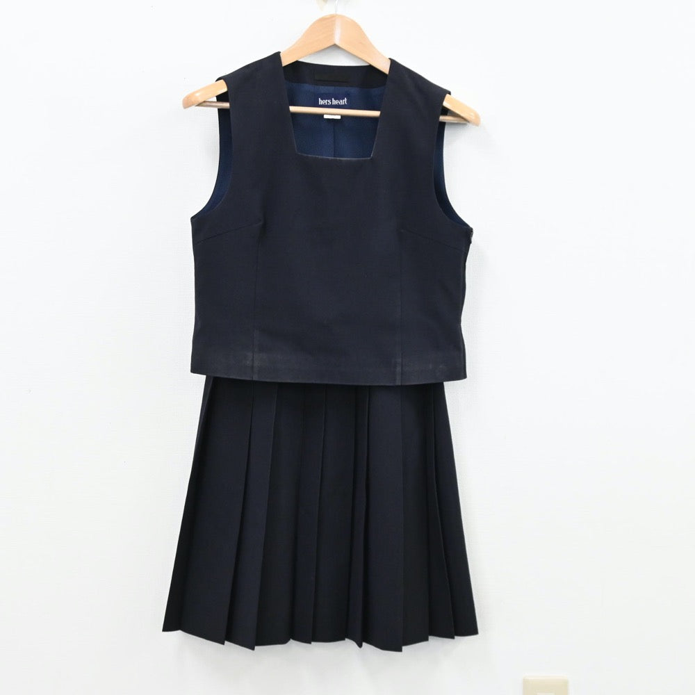 【中古制服】香川県 高松東高等学校 女子制服 2点（ベスト・スカート）sf012125【リサイクル学生服】 中古制服通販パレイド
