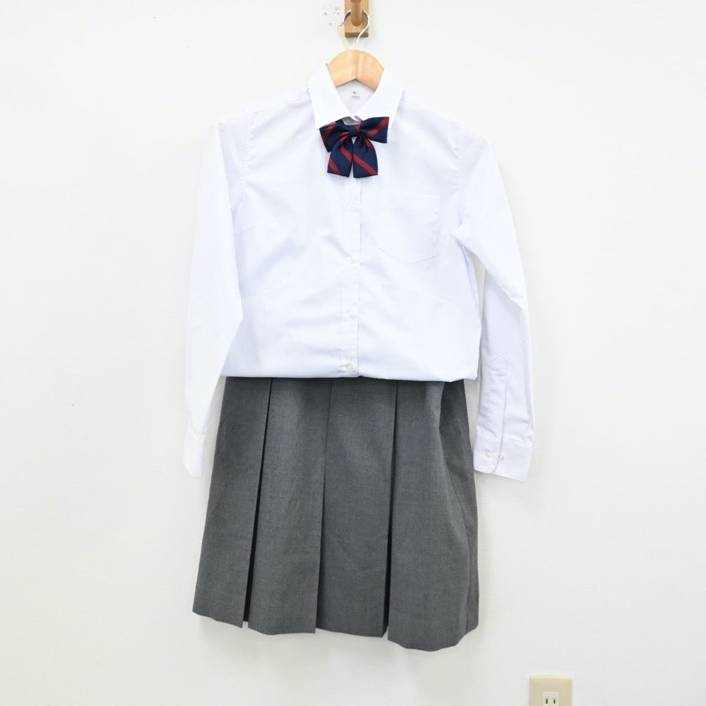 【中古制服】東京都 八王子市立城山中学校 女子制服 3点（シャツ・スカート）sf012327【リサイクル学生服】 中古制服通販パレイド