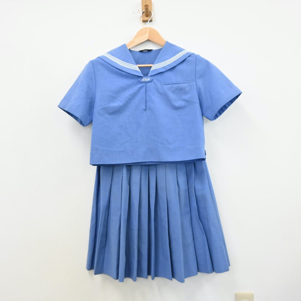 【中古制服】福岡県 福岡県立朝倉高等学校 女子制服 3点（セーラー服・スカート）sf012402【リサイクル学生服】 中古制服通販パレイド