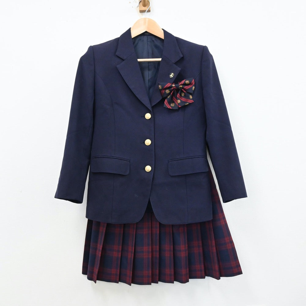 【中古制服】福島県 福島県立あさか開成高等学校 女子制服 3点（ブレザー・スカート）sf012409【リサイクル学生服】 中古制服通販パレイド