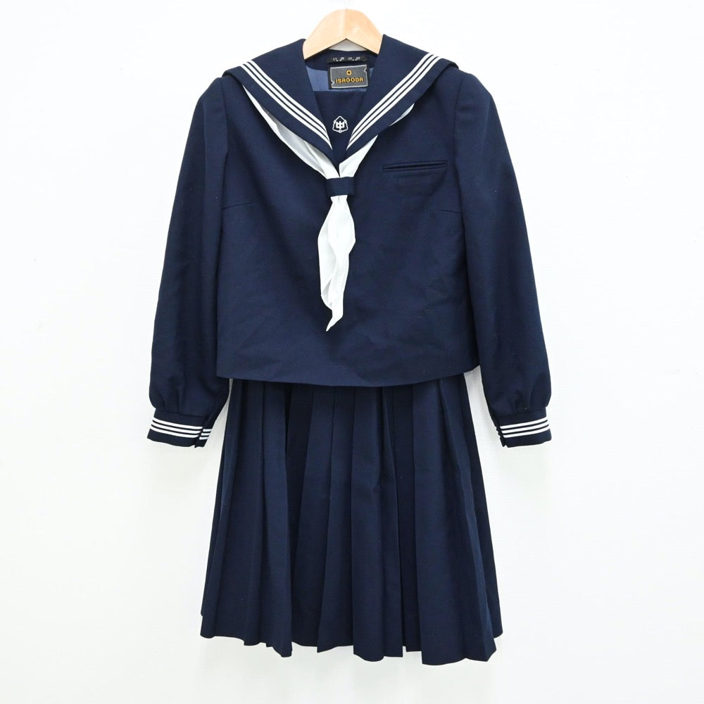 【中古制服】岩手県 盛岡市立見前中学校 女子制服 3点（セーラー服・スカート）sf012541【リサイクル学生服】 中古制服通販パレイド