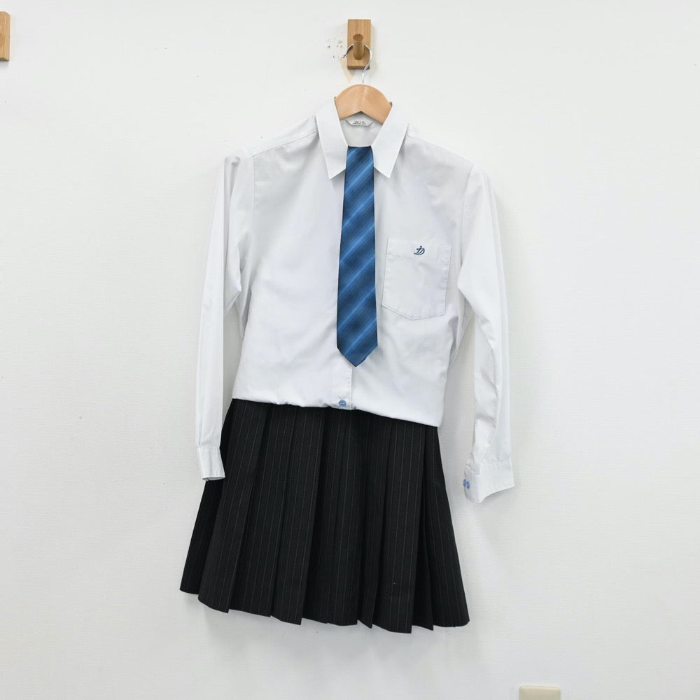 【中古制服】東京都 郁文館グローバル高等学校 女子制服 3点（シャツ・スカート）sf012561【リサイクル学生服】 中古制服通販パレイド