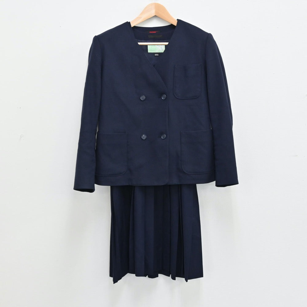 【中古制服】広島県 福山市立東中学校 女子制服 3点（ブレザー・ジャンパースカート・スカート）sf012655【リサイクル学生服】 中古