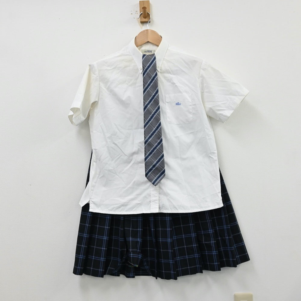 【中古制服】愛知県 愛知産業大学三河高等学校 女子制服 3点(シャツ・スカート)sf012752【リサイクル学生服】 中古制服通販パレイド