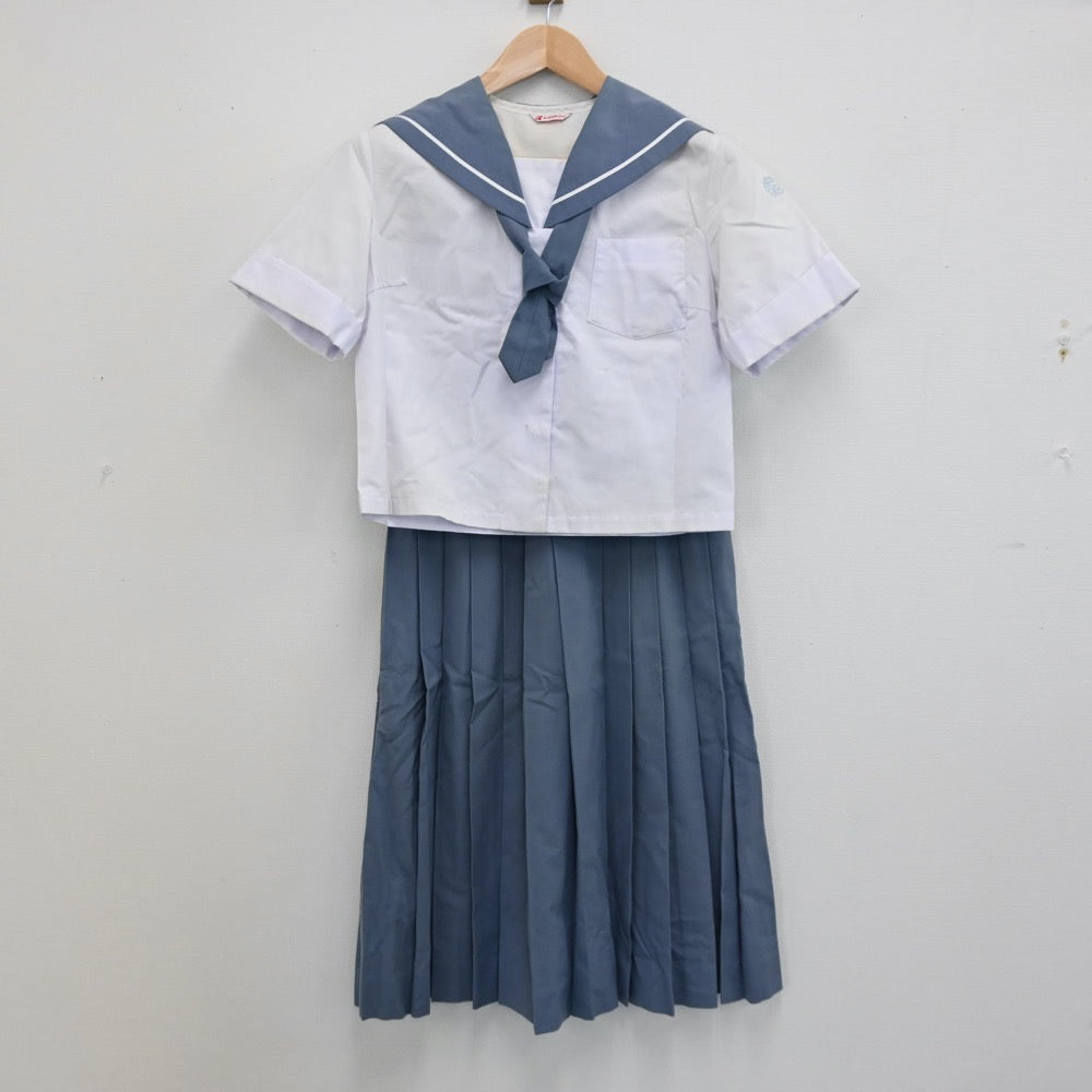 【中古制服】鹿児島県 鹿児島県枕崎市立桜山中学校 女子制服 2点（セーラー服・スカート）sf012880【リサイクル学生服】 中古制服通販パレイド