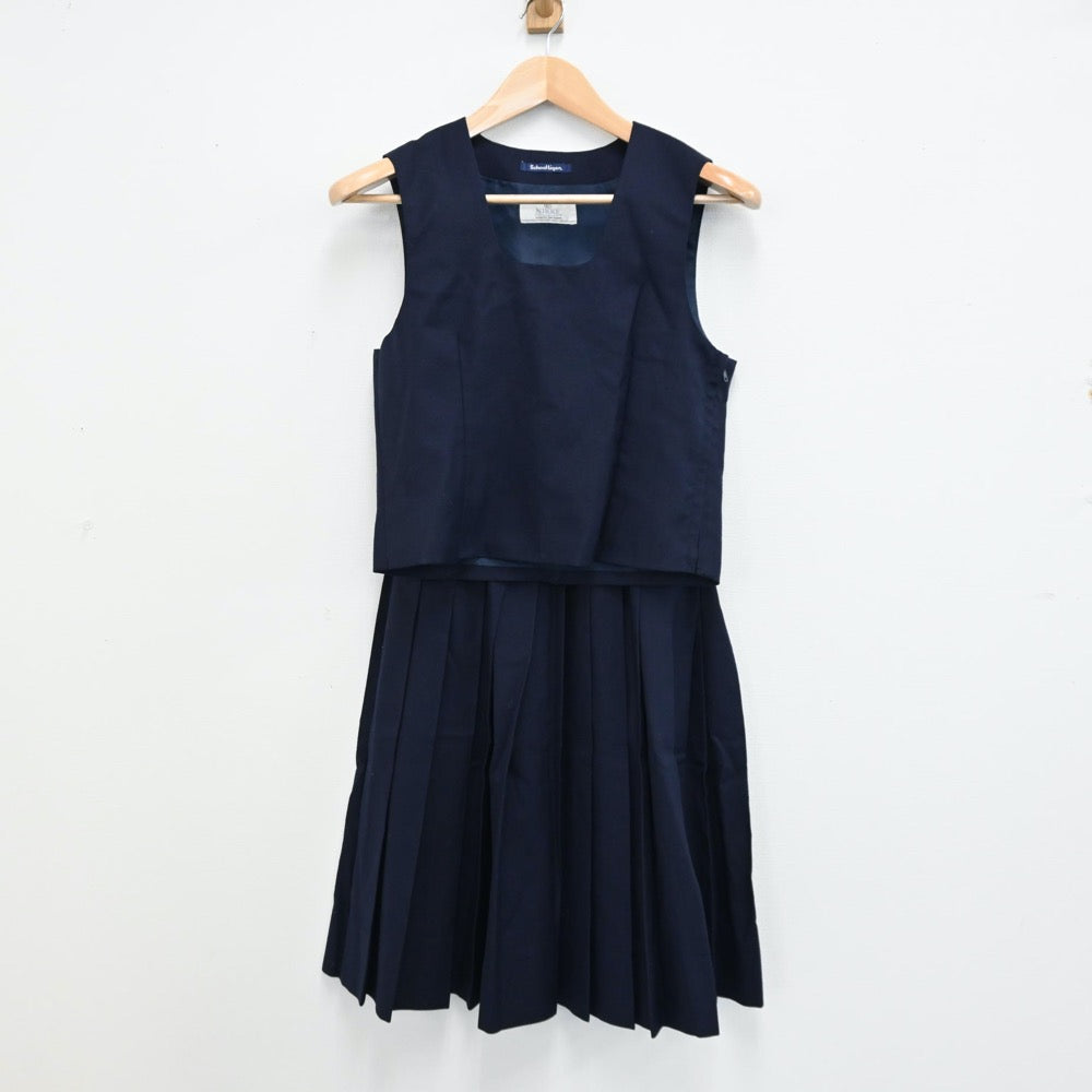 【中古制服】埼玉県 熊谷市立江南中学校 女子制服 2点(ベスト・スカート)sf012889【リサイクル学生服】 中古制服通販パレイド