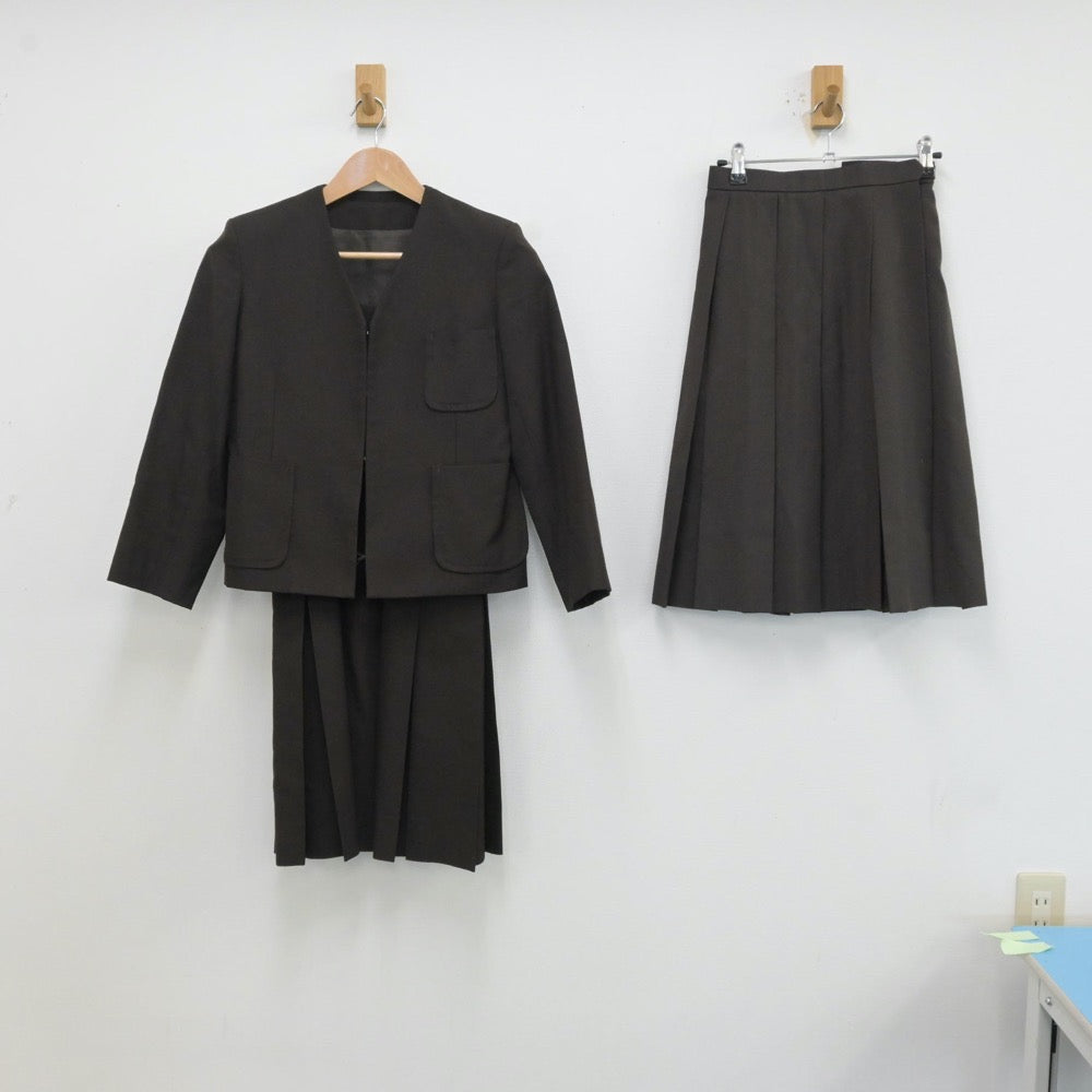 【中古制服】三重県 県立四日市商業高等学校 女子制服 3点（ブレザー・ジャンパースカート・スカート）sf013214【リサイクル学生服
