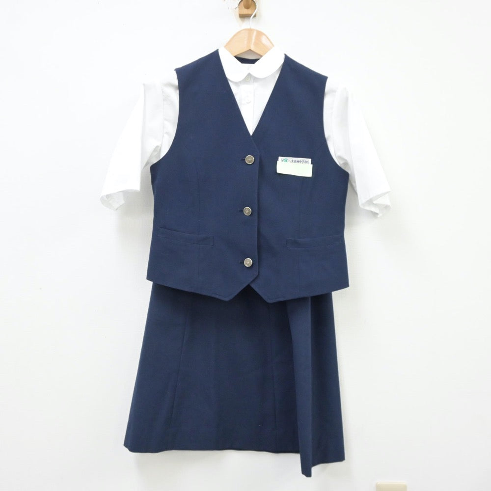 【中古制服】埼玉県 川越市立大東西中学校 女子制服 3点（ベスト・シャツ・スカート）sf013372【リサイクル学生服】 中古制服通販パレイド