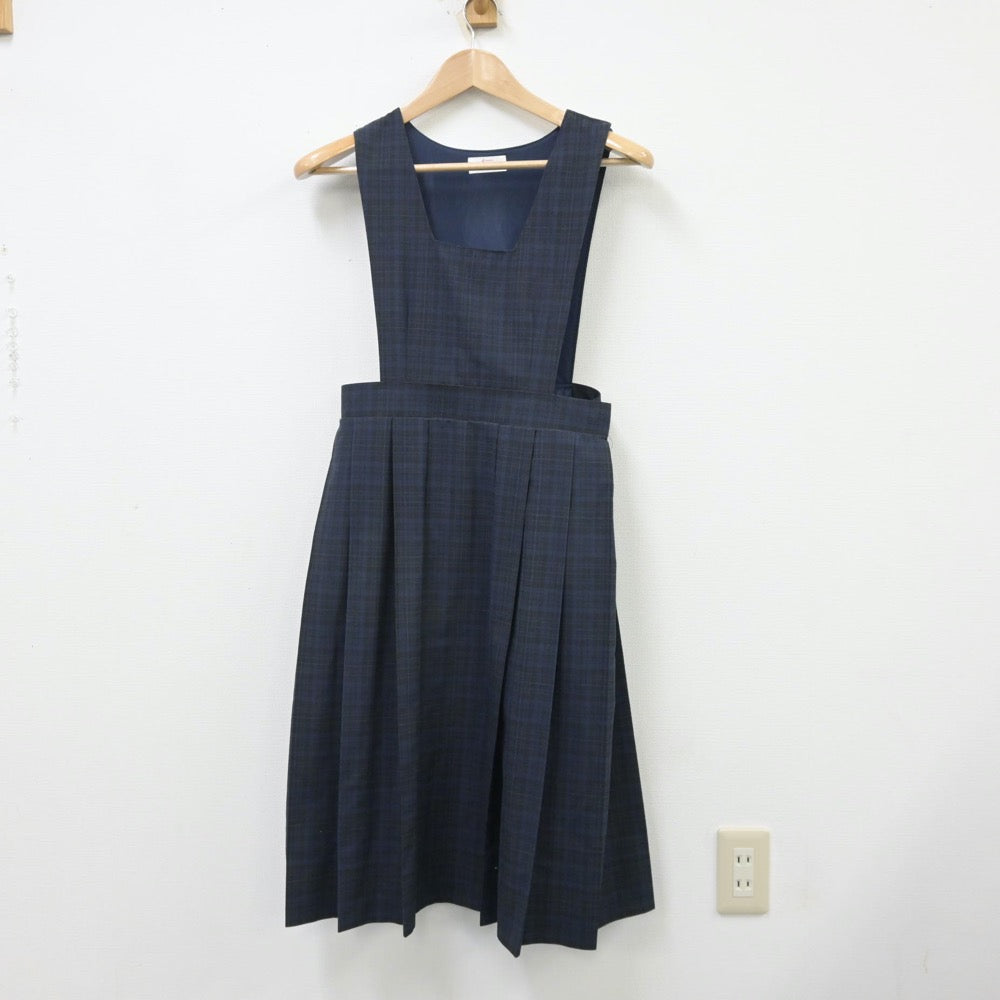 【中古制服】福岡県 福岡市立金武中学校 女子制服 1点（ジャンパースカート）sf013383【リサイクル学生服】 中古制服通販パレイド