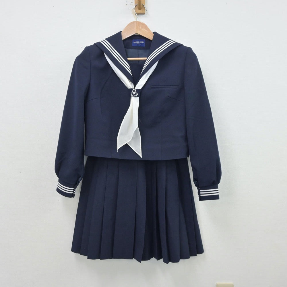 【中古制服】埼玉県 南中学校 女子制服 3点（セーラー服・スカート）sf013433【リサイクル学生服】 中古制服通販パレイド