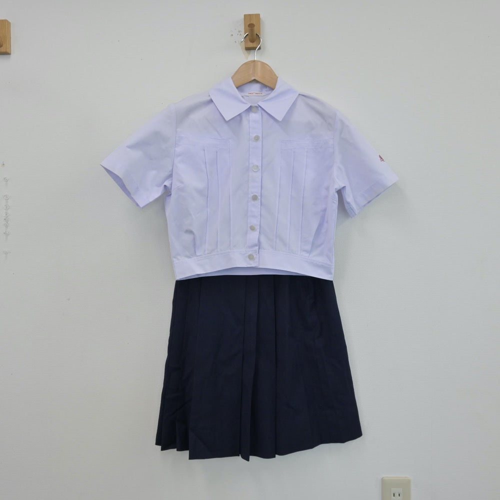【中古制服】奈良県 奈良県立奈良高等学校 女子制服 3点（シャツ・スカート）sf013547【リサイクル学生服】 中古制服通販パレイド