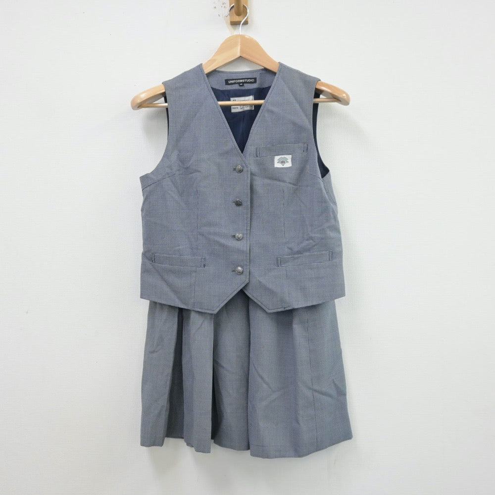 【中古制服】東京都 大田区立田園調布中学校 女子制服 2点（ベスト・スカート）sf013574【リサイクル学生服】 中古制服通販パレイド