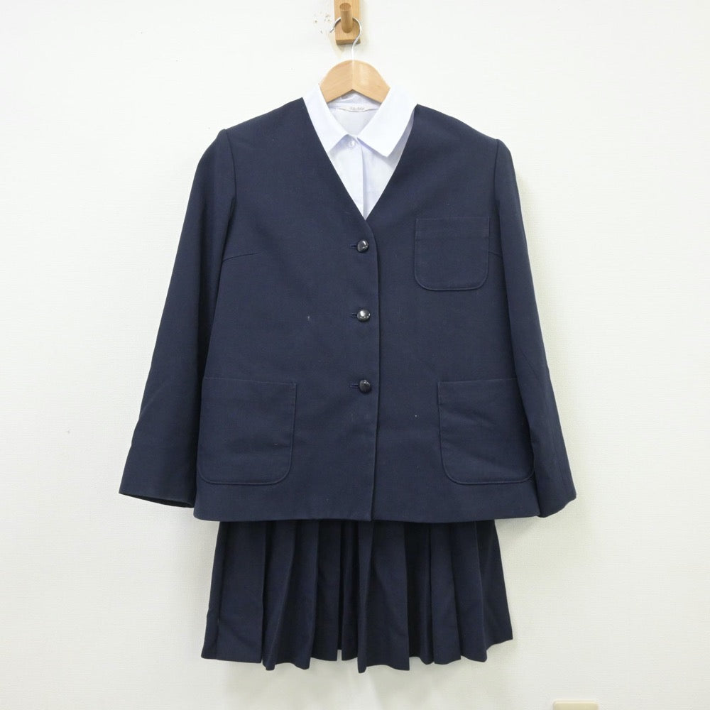 【中古制服】茨城県 牛久市立牛久第一中学校 女子制服 4点（ブレザー・シャツ・ベスト・スカート）sf013722【リサイクル学生服】 中古