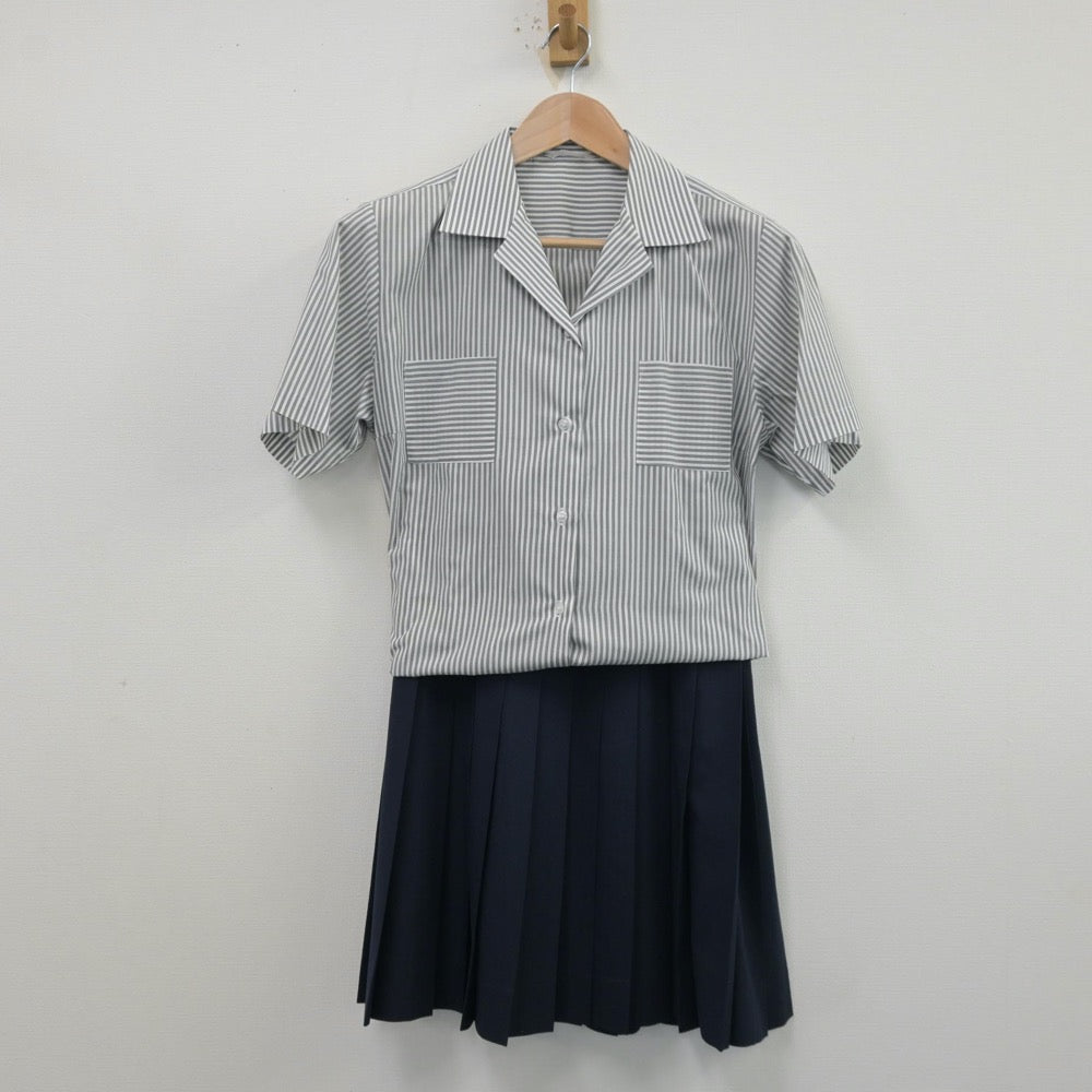 【中古制服】山形県 山形県立鶴岡南高等学校 女子制服 2点(シャツ・スカート)sf014197【リサイクル学生服】 中古制服通販パレイド