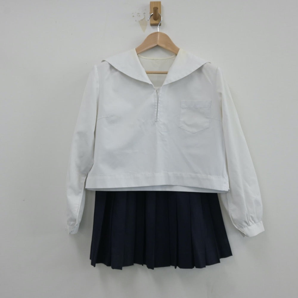 【中古制服】山形県 鶴岡北高等学校 女子制服 3点(セーラー服・スカート)sf014599【リサイクル学生服】 中古制服通販パレイド