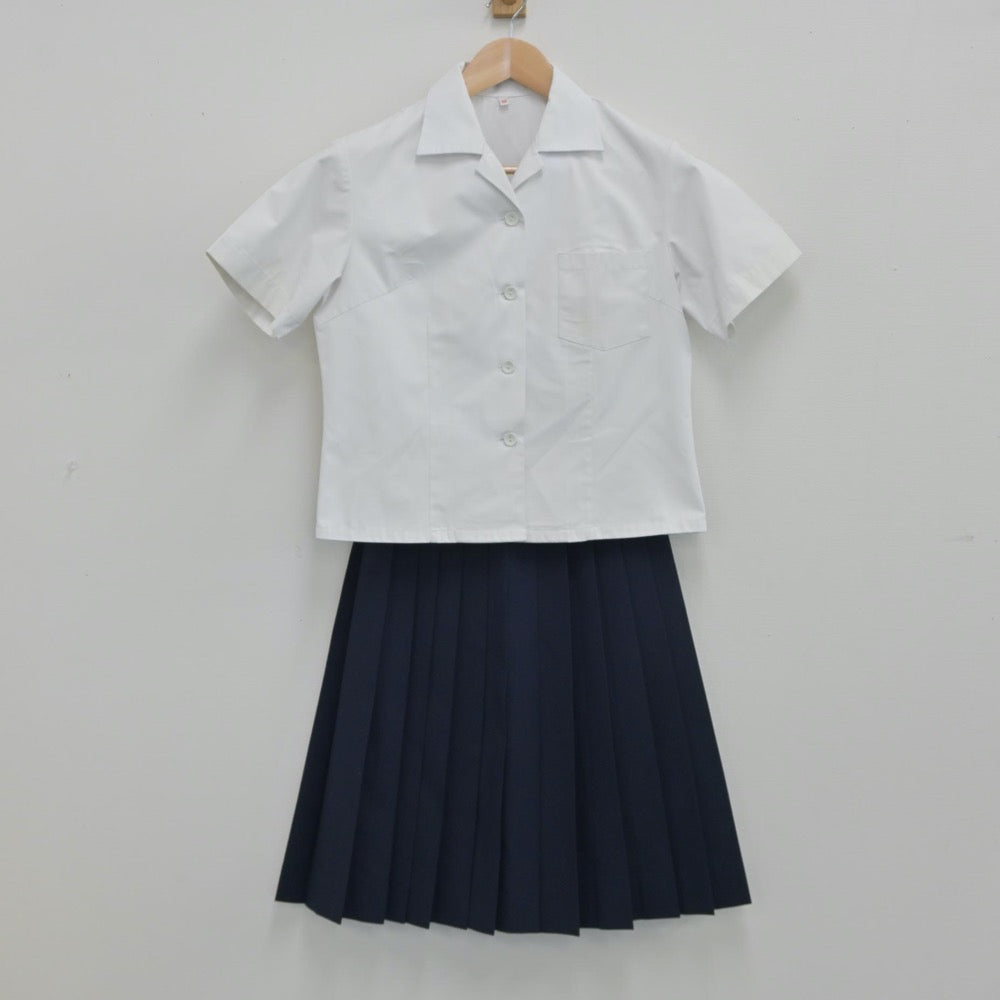 【中古制服】富山県 富山市立藤ノ木中学校 女子制服 2点（シャツ・スカート）sf014829【リサイクル学生服】 中古制服通販パレイド