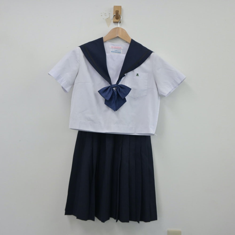 【中古制服】愛知県 愛知県立熱田高等学校 女子制服 3点（セーラー服・スカート）sf014850【リサイクル学生服】 中古制服通販パレイド