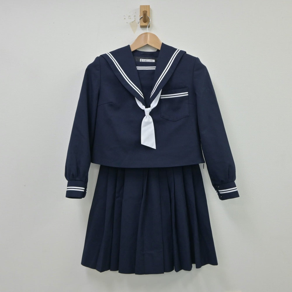 【中古制服】大阪府 山直中学校 女子制服 3点（セーラー服・スカート）sf015040【リサイクル学生服】 中古制服通販パレイド