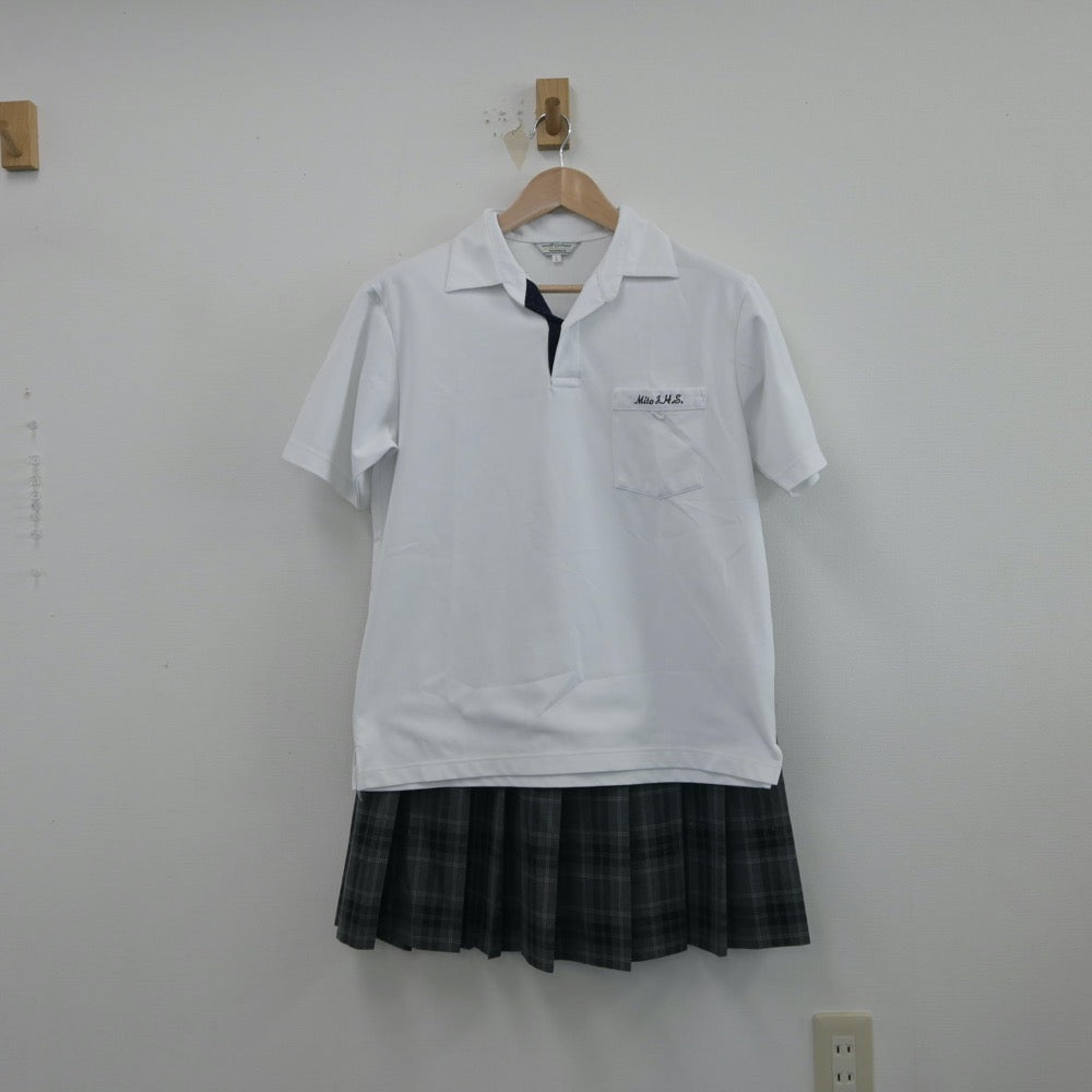 【中古制服】大阪府 弥刀中学校 女子制服 2点（シャツ・スカート）sf015256【リサイクル学生服】 中古制服通販パレイド