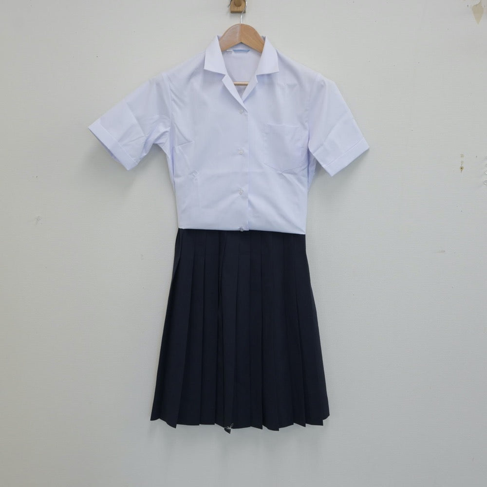 【中古制服】山口県 山口市立平川中学校 女子制服 2点(シャツ・スカート)sf015353【リサイクル学生服】 中古制服通販パレイド