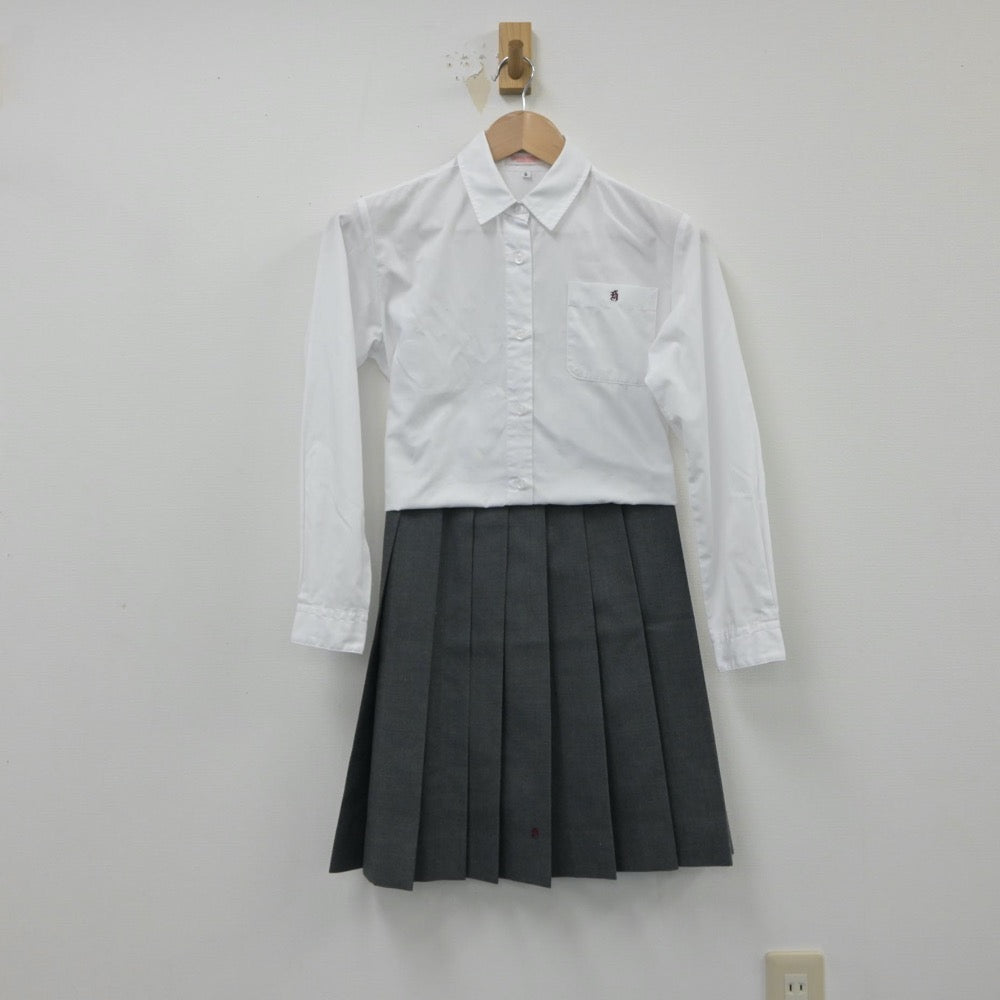 【中古制服】茨城県 常総学院高等学校 女子制服 2点(シャツ・スカート)sf015512【リサイクル学生服】 中古制服通販パレイド