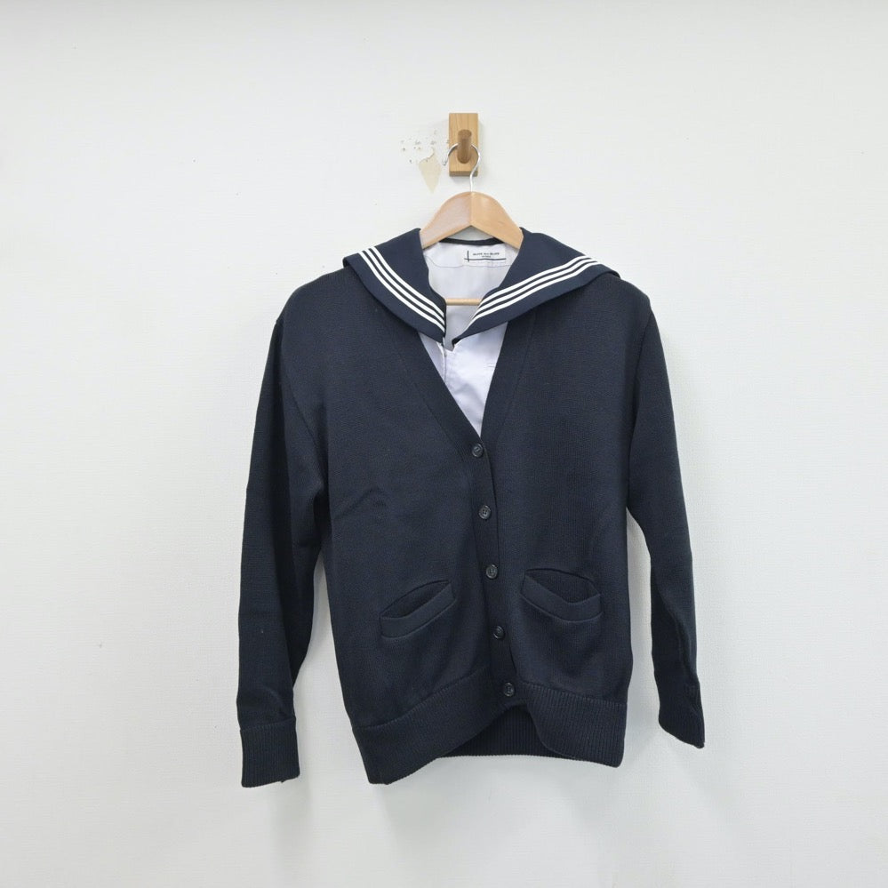 【中古制服】栃木県 栃木女子高等学校 女子制服 3点（セーラー服・ニット）sf015598【リサイクル学生服】 中古制服通販パレイド