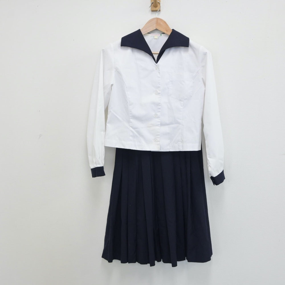 【中古制服】静岡県 静岡市立清水飯田中学校 女子制服 4点（シャツ・スカート）sf015780【リサイクル学生服】 中古制服通販パレイド