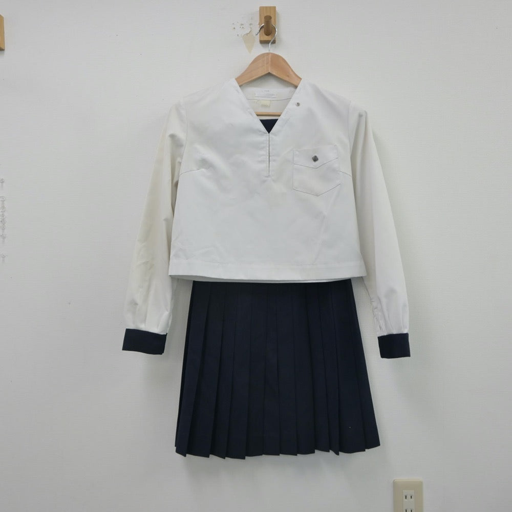 【中古制服】北海道 札幌丘珠高等学校 女子制服 2点（シャツ・スカート）sf016268【リサイクル学生服】 中古制服通販パレイド