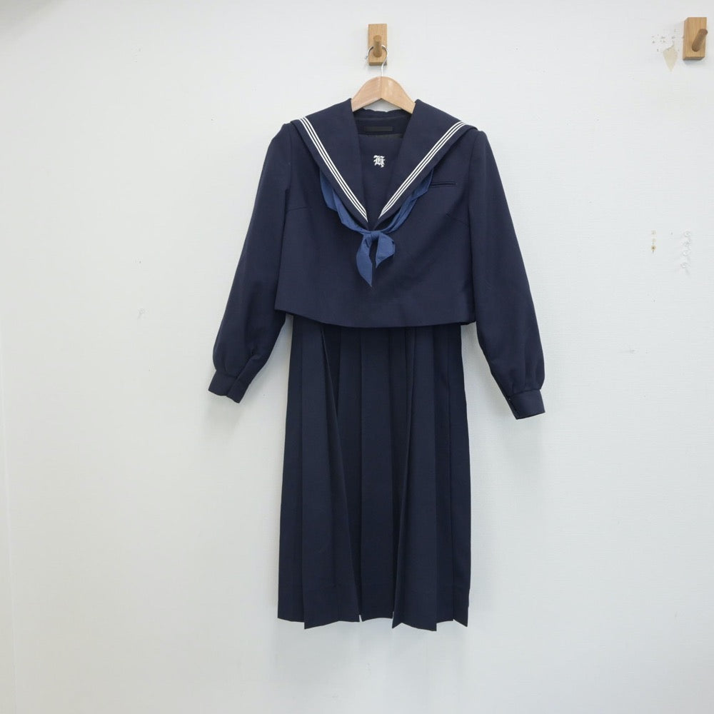 【中古制服】福岡県 福岡市立平尾中学校 女子制服 3点（セーラー服・ジャンパースカート）sf016378【リサイクル学生服】 中古制服通販パレイド