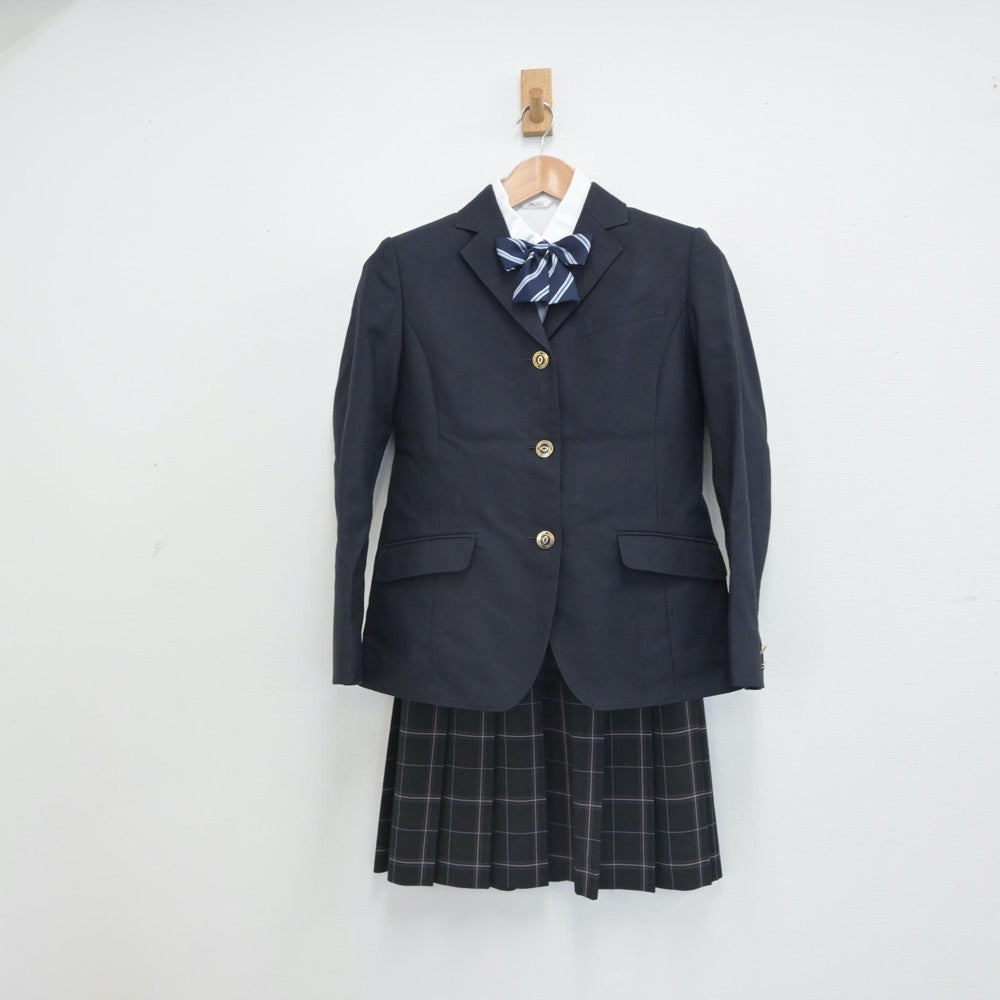 【中古制服】東京都 中央大学附属中学校 女子制服 4点（ブレザー・シャツ・スカート）sf016396【リサイクル学生服】 中古制服通販パレイド
